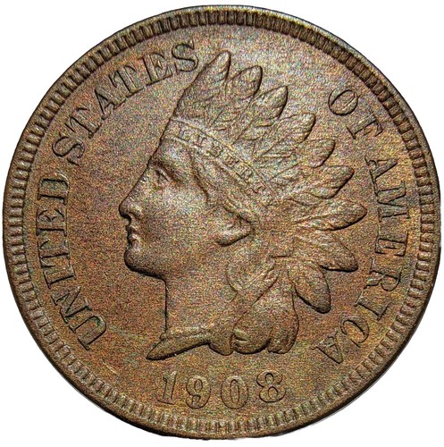 1908 1c Indian Head One Cent Penny Coin Full Liberty T16 | eBay