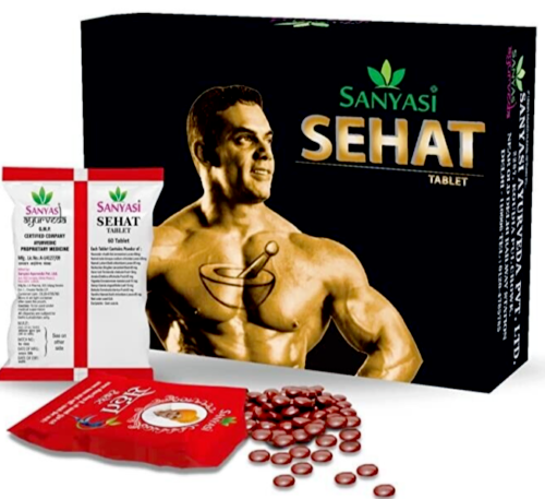 Sanyasi Sehat Tablets Ayurvedic For Weight Gain 120 Tabs. 100% Herbal ...
