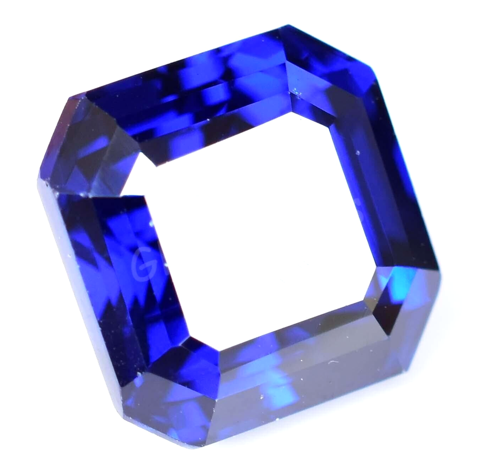 Natural D Block Tanzanite 17.15 Ct Asscher Certified Best Rare Loose ...