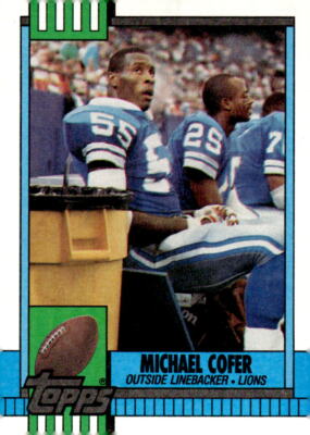 1990 Topps #362a Michael Cofer - Detroit Lions | eBay