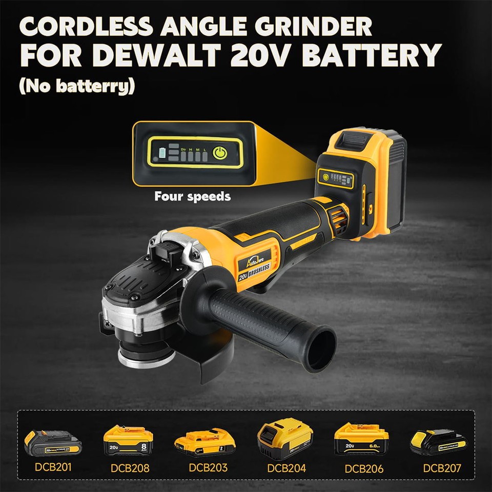 New Cordless Cut Off Tool Angle Grinder For Dewalt DCB181 20V 20 Volt ...