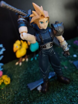 1997 Final Fantasy VII 7 Cloud Strife Figure Bandai Extra Knights ...