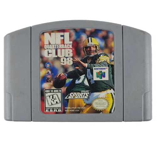 NFL Quarterback Club 98 Nintendo N64 Video Game Vintage Football ...