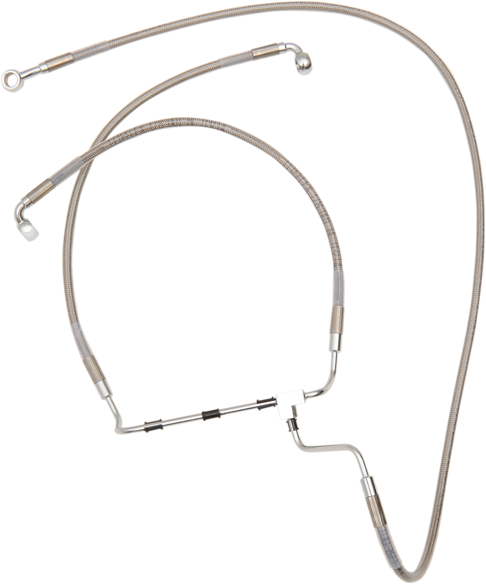 Drag Specialties Extended Length Stainless Steel Brake Line Kits 1741 ...