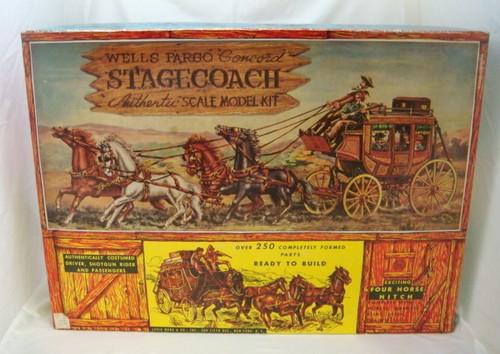 Marx Wells Fargo Stage Coach Model Kit Mint In Box | eBay