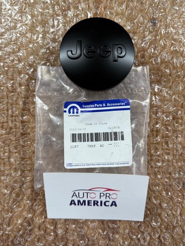 Wheel Center Cap BLACK 11-25 Jeep Wrangler Cherokee Gladiator Compass ...