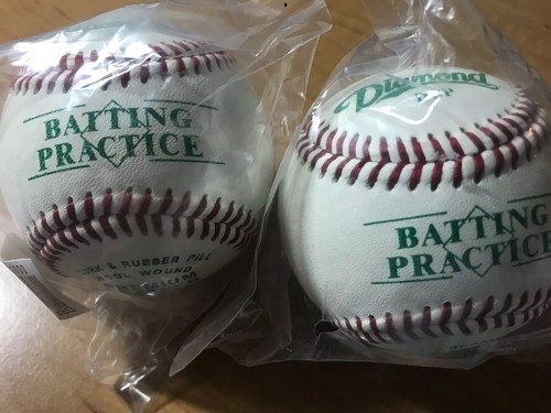 Diamond Sports Baseballs Batting Practice Premium Leather Lot of 2 ...