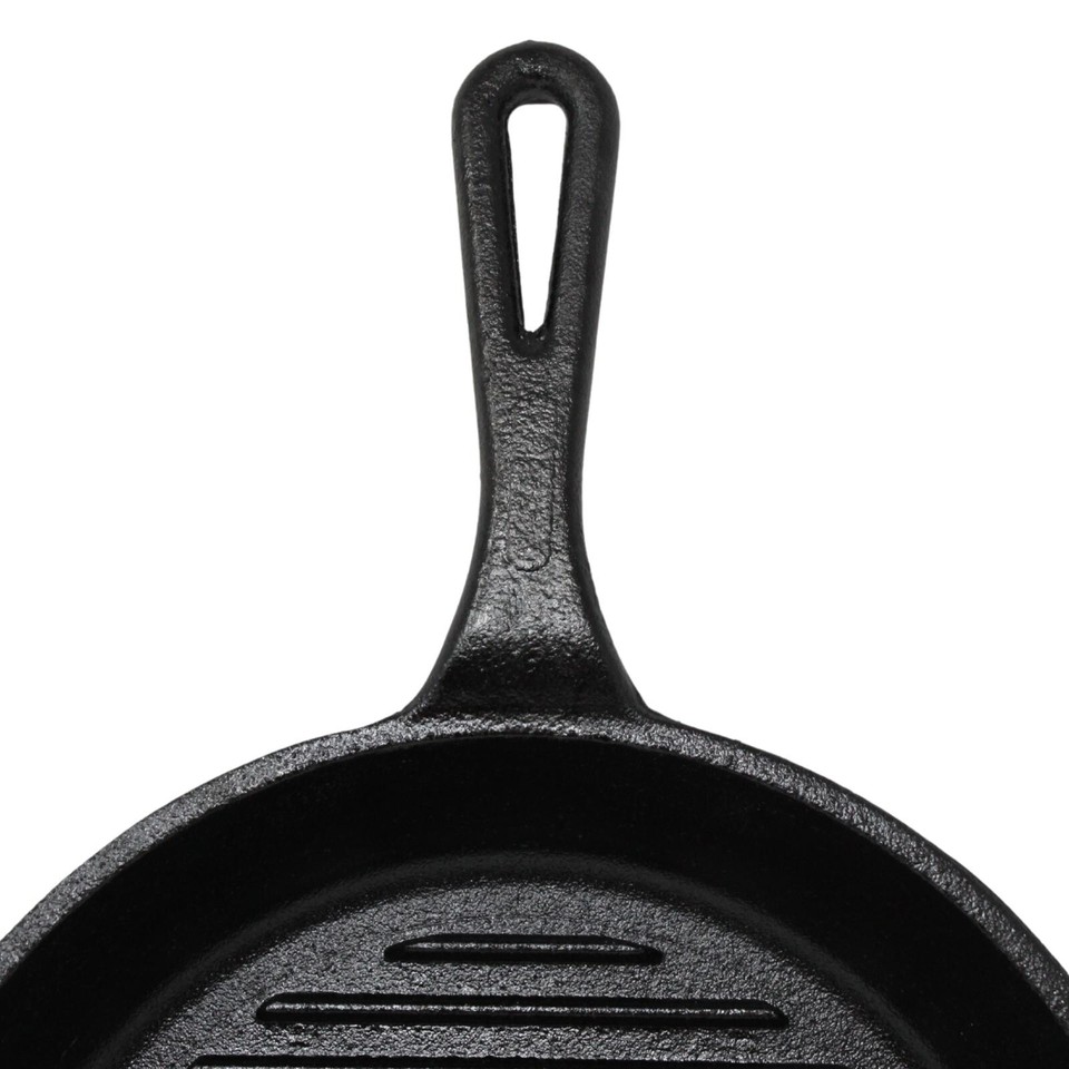 Cast Iron Frying Pan Griddle Frying Pan Skillet Pan Grill Fry Cooking ...