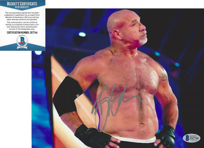 BILL GOLDBERG SIGNED WWE WRESTLING LEGEND 8x10 PHOTO WWF E BECKETT COA ...
