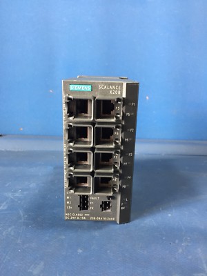 SIEMENS SCALANCE X208 6GK5208-0BA10-2AA3 ETHERNET SWITCH | eBay