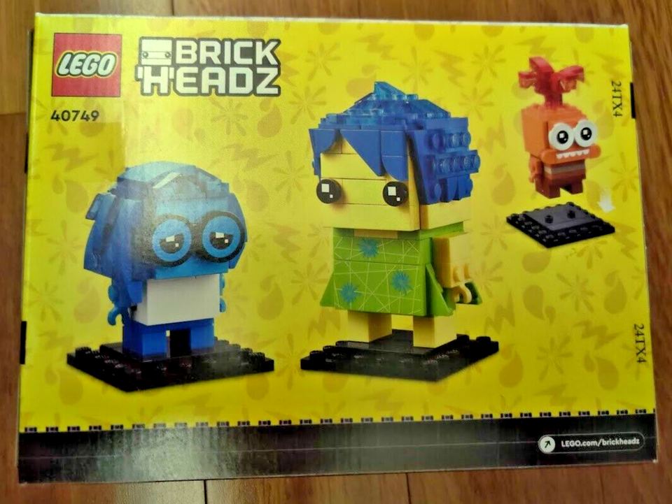 LEGO 40749 Brickheadz Disney Pixar Inside Out 2 Joy, Sadness & Anxiety ...
