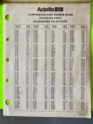 Guaranteed to Autolite guide, 4 pages, 1969. Item: 17302 | eBay