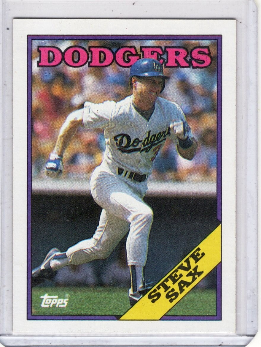1988 Topps Steve Sax #305 Los Angeles Dodgers Baseball Card | eBay