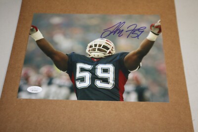 BUFFALO BILLS LONDON FLETCHER #59 SIGNED 8X10 PHOTO LB THROWBACK HANDS ...