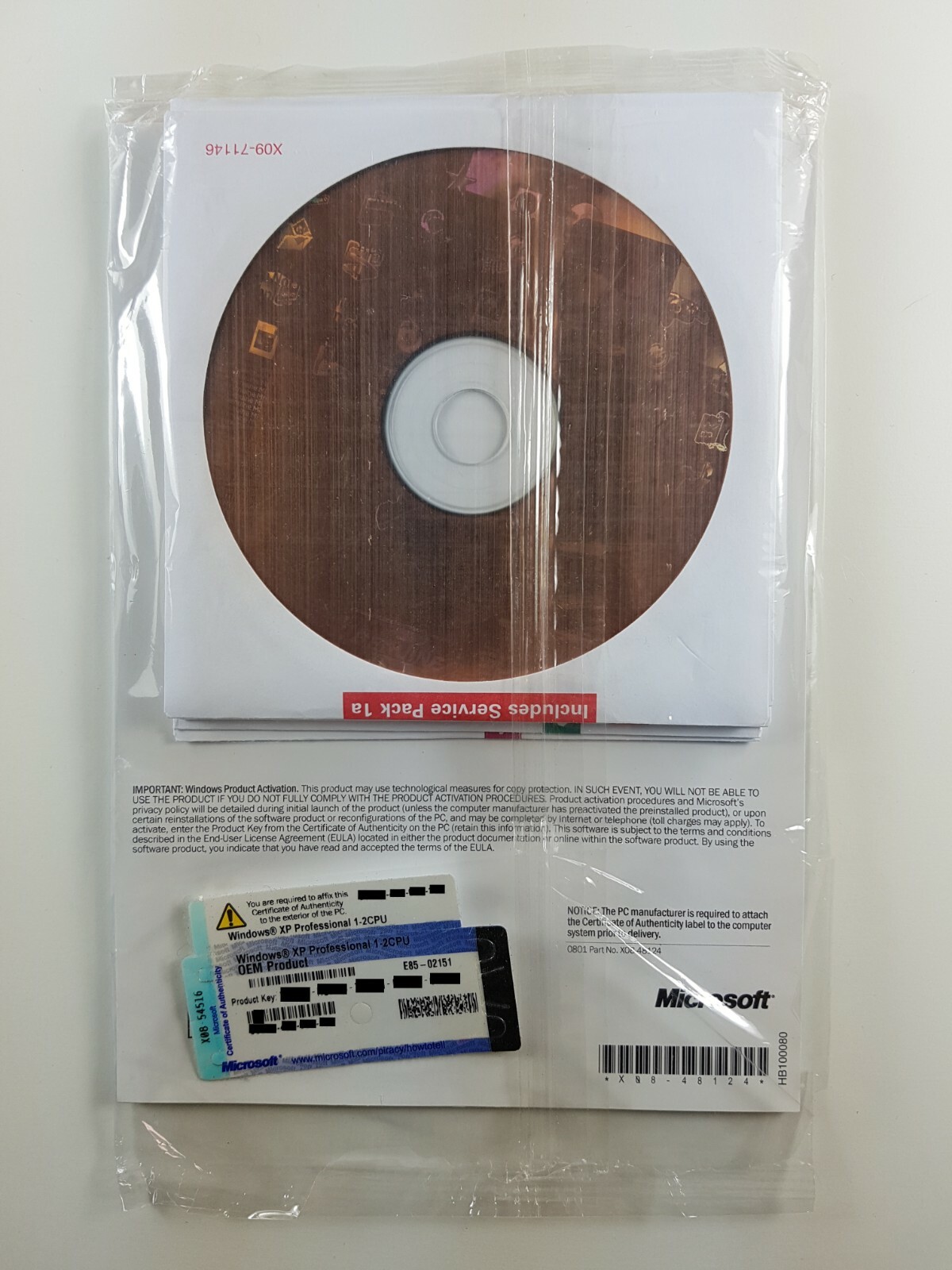 Windows XP Professional Pro CD 32 Bit SP1a OEM Vollversion MUI ...