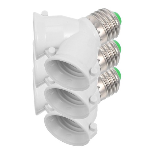 2 Count E27 Base Led Bulb Extender Socket Lamp Head Adapter Electric ...