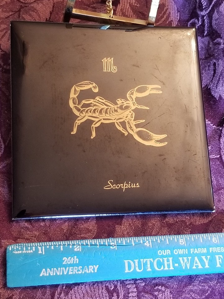 Vintage Scorpio Delano Studios Retro Zodiac Tile Trivet Hot Plate ...