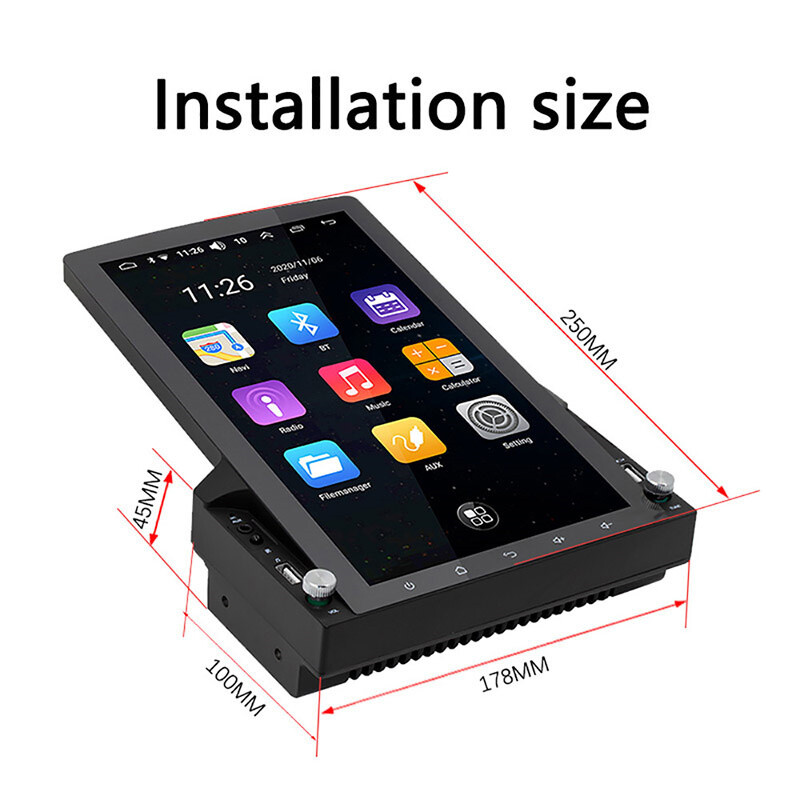 10" 2 Din Android 13 GPS WiFi Vertical FM Touch Screen Player Car ...