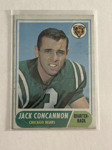 1968 Topps Base Jack Concannon Chicago Bears #153 B804 | eBay