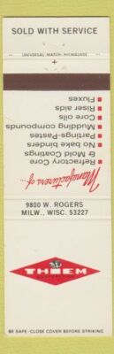 Matchbook Cover - AP Green Refractory Products Jean Laurin Canada | eBay
