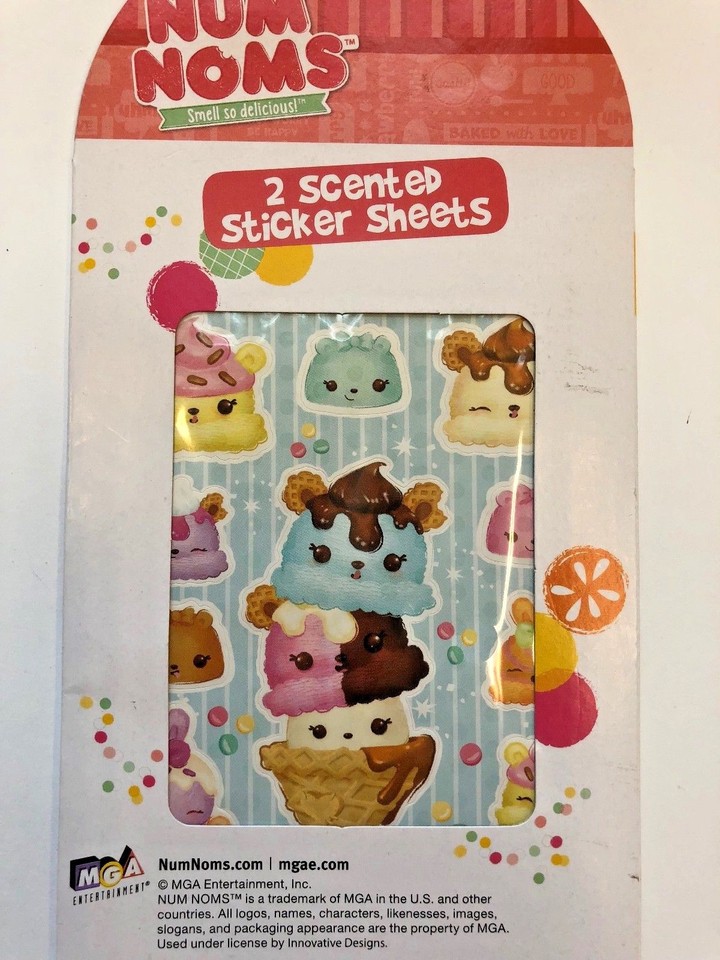 2 sheets Num Noms scented stickers party favors loot bags goody | eBay