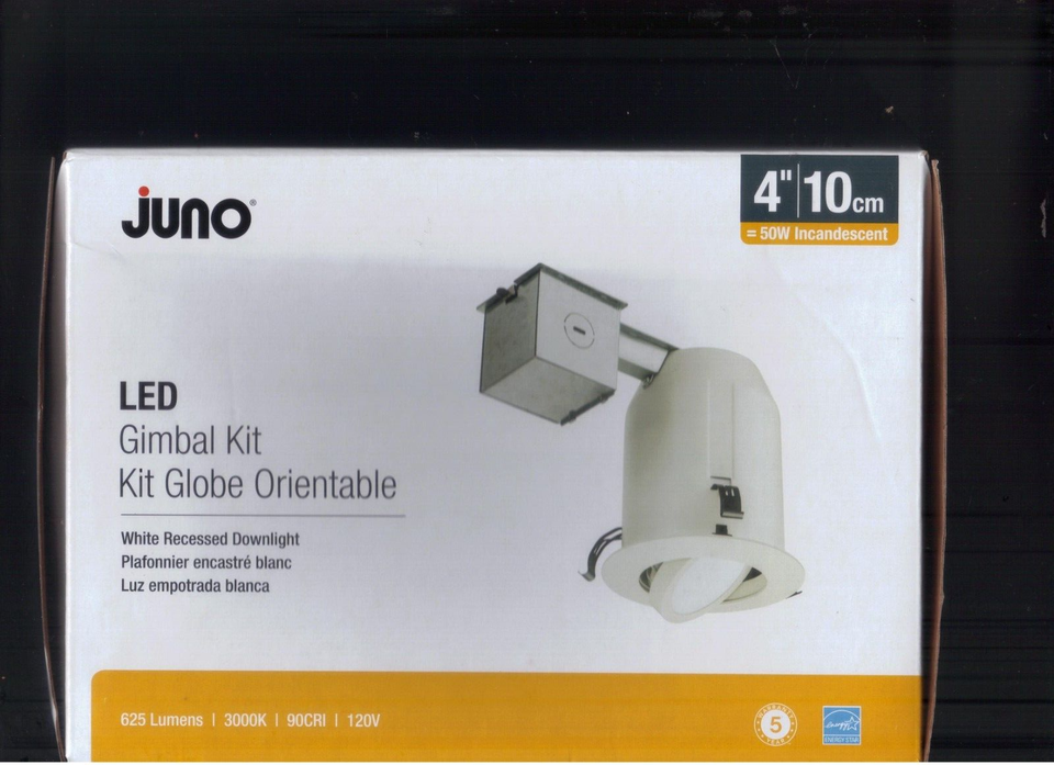 Juno LED Gimbal Kit 4" White Recessed Downlight | eBay