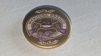 Early RCCC Manitoba Branch Curling Pinback Button | eBay