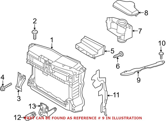 Genuine OEM Radiator Support Bracket for Audi 5K0806929B for sale ...
