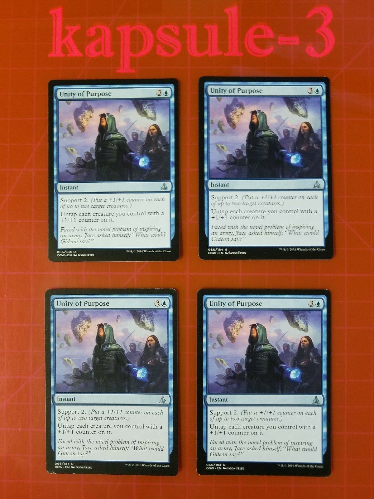 4x Unity of Purpose | Oath of the Gatewatch | MTG Magic Cards- | eBay