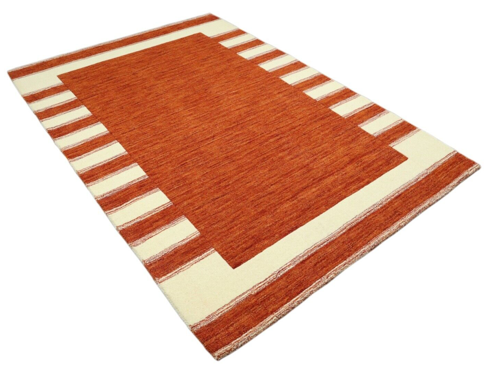 Terracotta Carpet 100% Wool Orange 160x230 cm Handmade Hand Tufted T928 ...