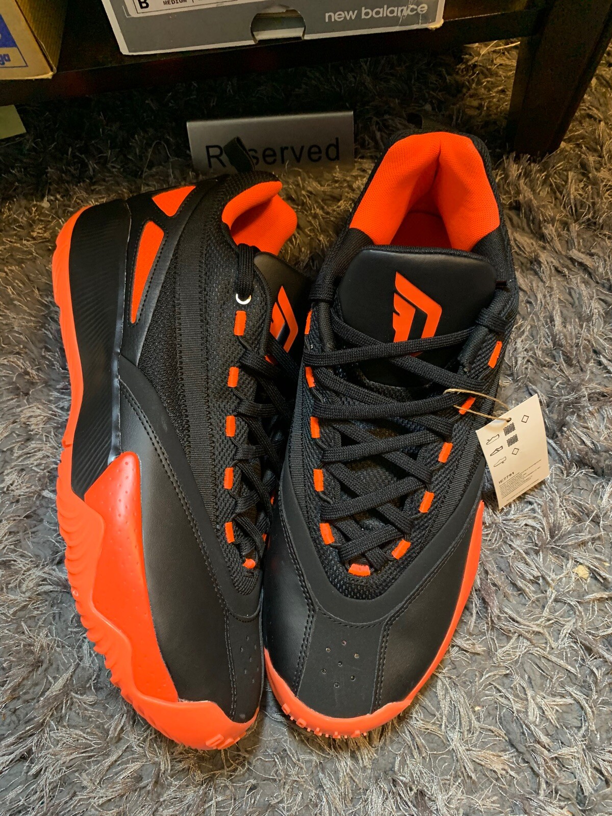 adidas Dame Certified 2 Low Lillard Black Red Mens 13 Basketball Shoes ...