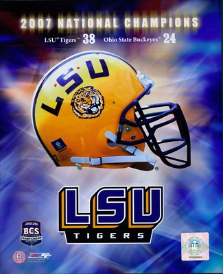 2007 LSU Tigers BCS Champions Football Licensed Glossy 8x10 Photo A | eBay