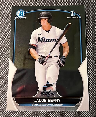 2023 Bowman Baseball Jacob Berry 1st Marlins BCP-108 | eBay