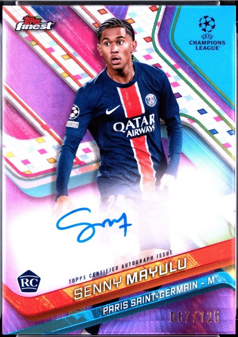 2024-25 Topps Finest Uefa Club Competitions - Autographs Senny Mayulu # ...