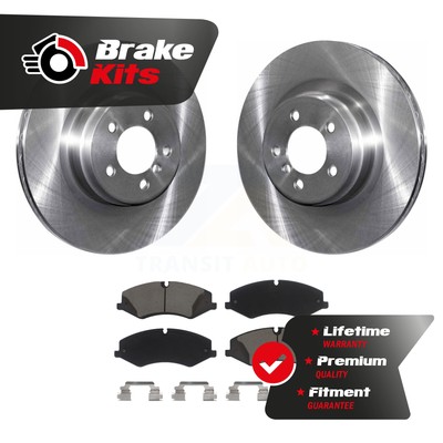 Front Disc Brake Rotors And Ceramic Pad Kit For 2010-2012 Land Rover ...