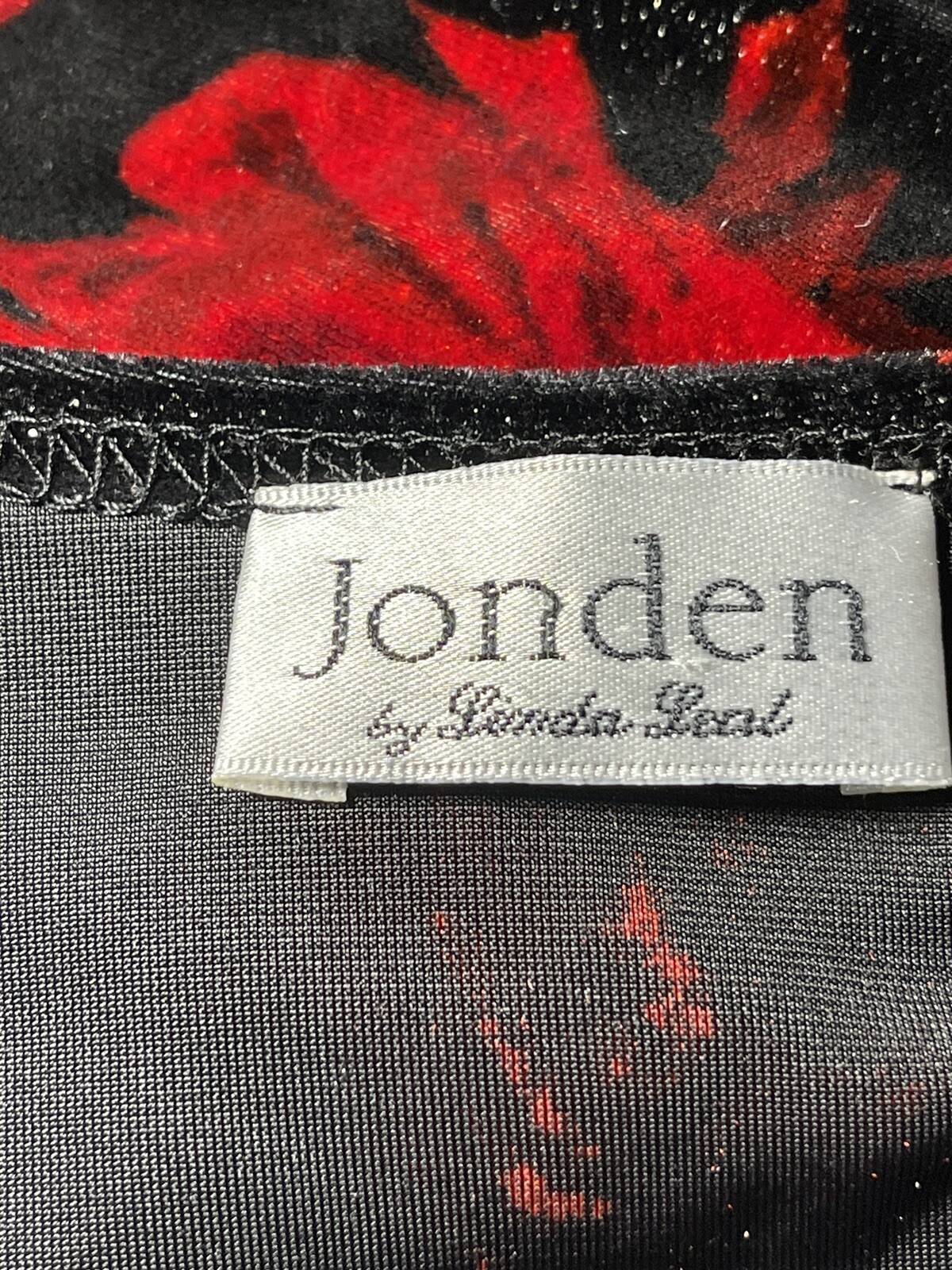 Vintage 90s Jonden by Linda Leal Velvet Red Rose Stre… - Gem