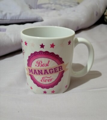Best Manager Ever Mug Pink - Brand New | eBay UK