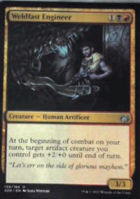 Weldfast Engineer - Aether Revolt: #139, Magic: The Gathering Nm R121 ...