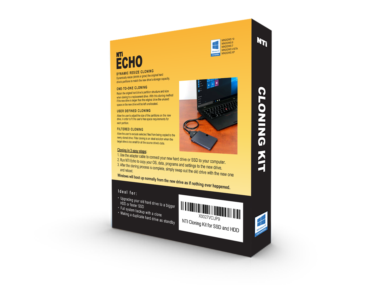 NTI Cloning Kit | 2.5" SATA-to-USB Adapter Included | Software Download ...