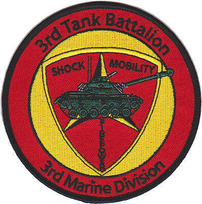 Officially Licensed USMC 3rd Tank Bn 3rd MARDIV Patch | eBay