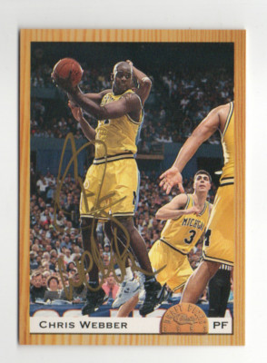 CHRIS WEBBER 1993 CLASSIC DRAFT BASKETBALL ROOKIE GOLD AUTOGRAPH AUTO ...