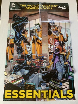 VINTAGE - DC Comics Promo Folded Poster - 22 x 34" Essentials - Batman ...