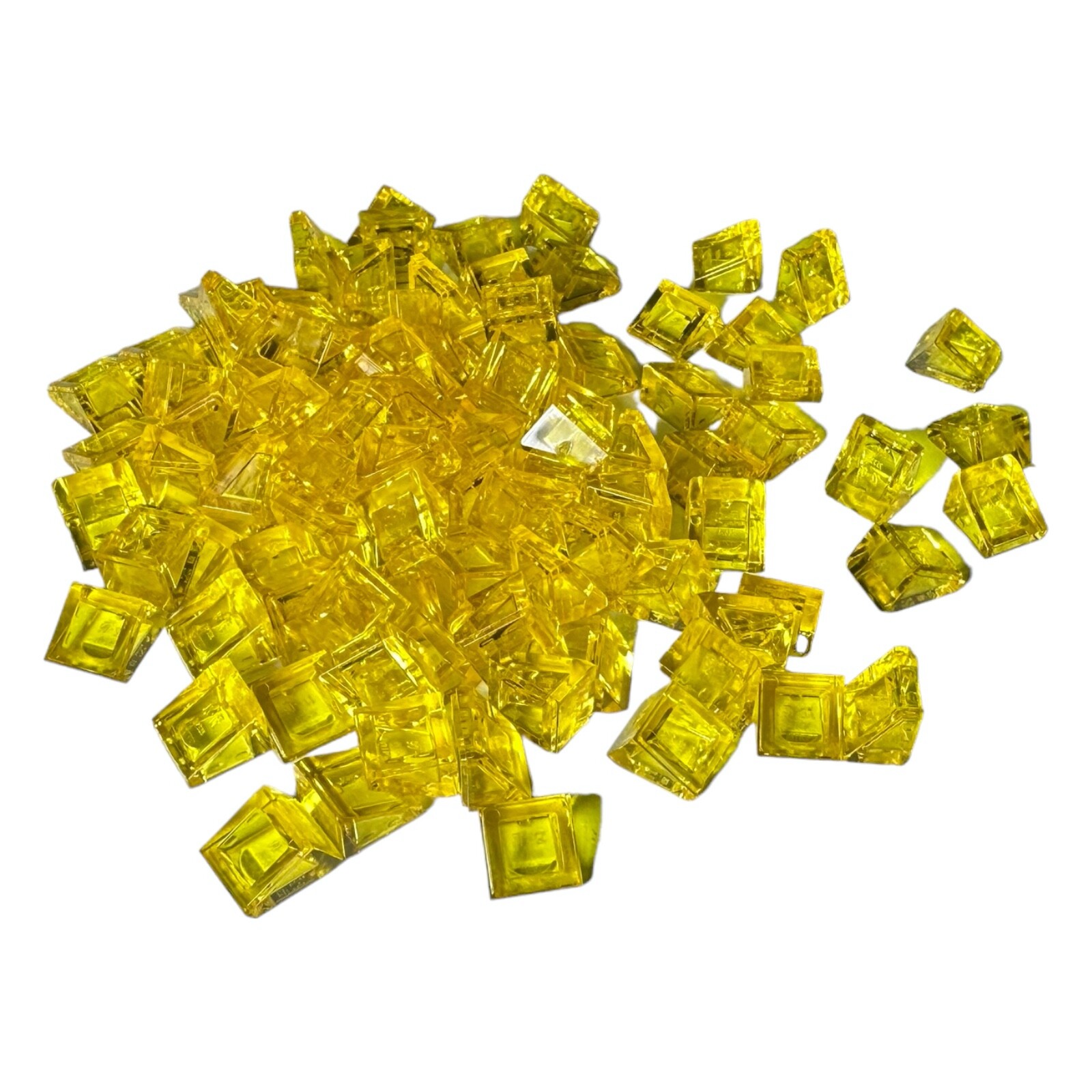 Lego ROOF TILE 1X1X2/3 Transparent Yellow x100 Part Piece Bulk Lot ...