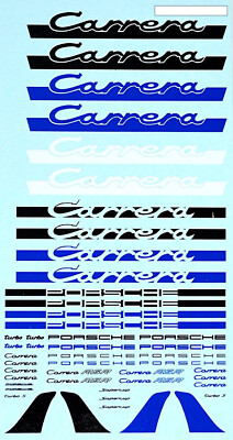 Renn Race Sportwagen Auto Tuning Decor blau schwarz weiss 1:18 Decal ...