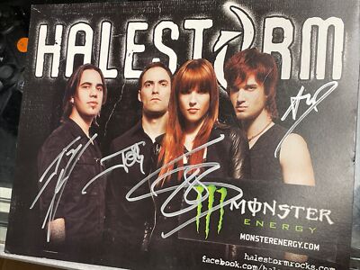 Signed Halestorm Lizzy / Arejay Hale + Joe Hottinger, Josh Smith Print | eBay