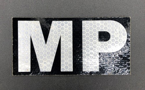 US MP Military Police Black/White Color Reflective Theatre Made Patch ...