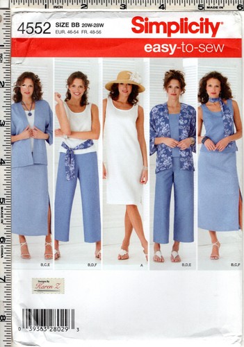 Misses'/Women's Skirt, Cropped Pants, Dress or Top, Kimono, Scar ...