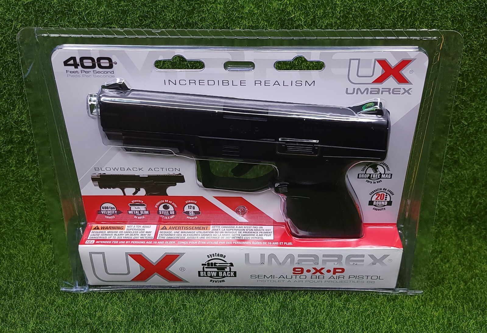 Umarex 9XP .177 Caliber Blowback BB Gun Semi Auto Air Pistol 400FPS ...