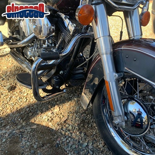 Chrome Mustache Highway Engine Guard Crash Bar For Harley 2000-2017 ...