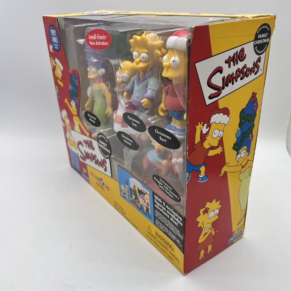The Simpsons Figure Set Family Christmas Interactive Playmates Toys R ...